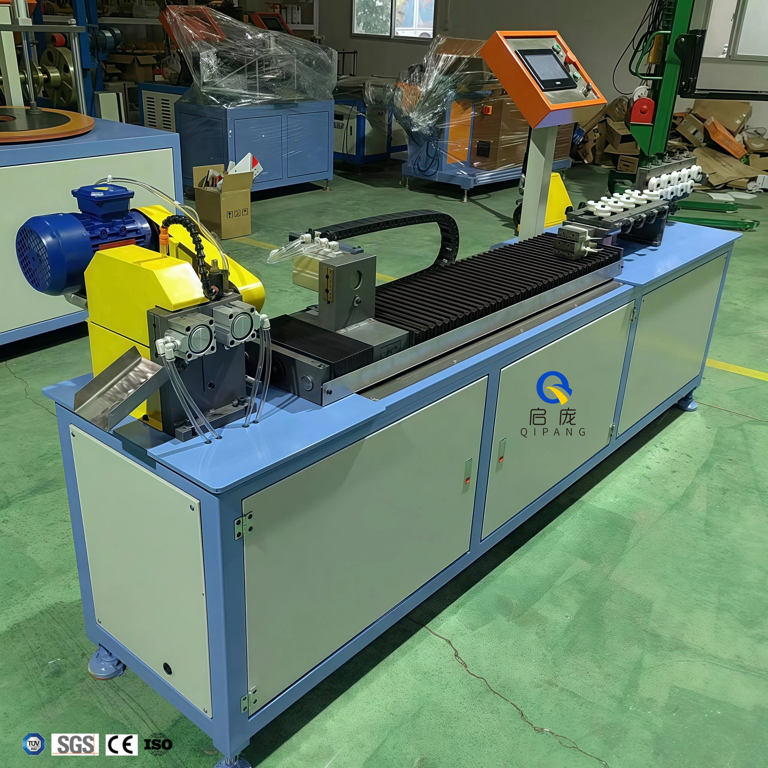 Servo screw feeding 9.35mm and 12.7mm CNC straightening and cutting machine